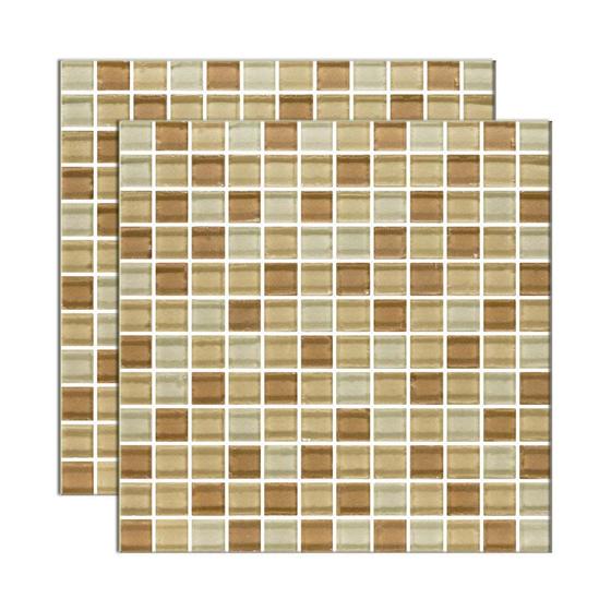 Pastilha Vidrissímo 30x30cm mix dourado Portobello - Pastilha Adesiva ...