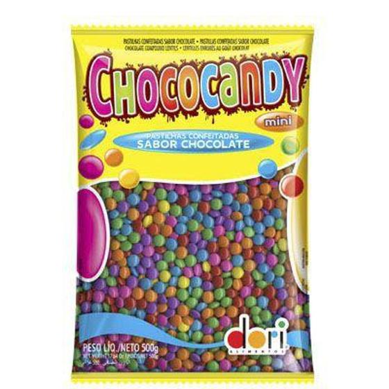 Pastilhas Chococandy Sabor Chocolate Cores - Dori - Confeitos ...