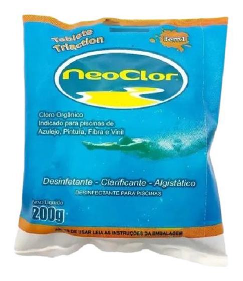 Pastilhas de cloro clarificante 3 em 1 200g para piscinas - NEOCLOR ...