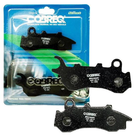 Pastilhas de Freio Dianteira Cg 160 Titan Combi Brake 2018-2024 Cobreq ...