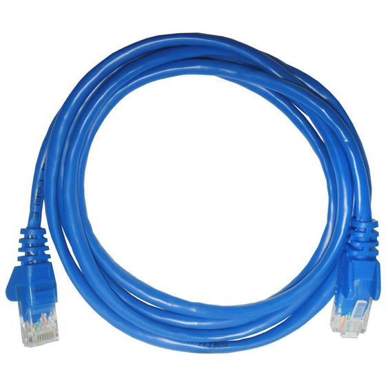 Patch cord utp cat6 26awg padrão 568b 2.5m azul - SECCON - Materiais ...