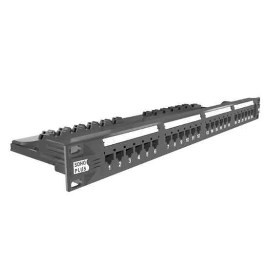 Patch Panel 24 Portas CAT6 SohoPlus Furukawa - Patch Panel - Magazine Luiza