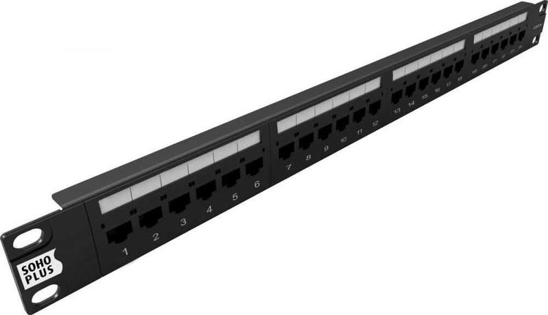 Patch Panel Rj45 CAT.6 24 Portas T568A/B FURUKAWA SOHO PLUS - Patch ...