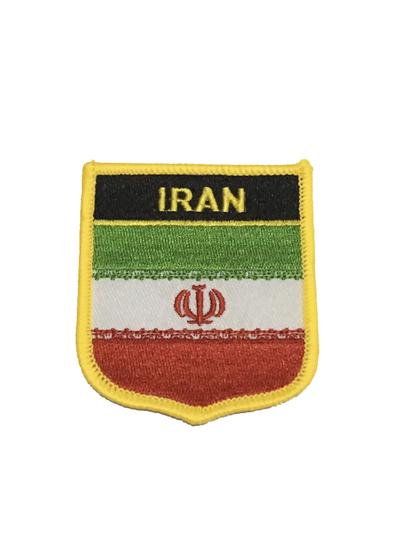 Patche Aplique Bordado Escudo Da Bandeira Da Irã 6x7 cm - Mundo Das ...
