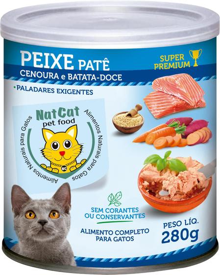 Patê Natural Super Premium Gato Peixe - Comida para Gato, Ração úmida ...