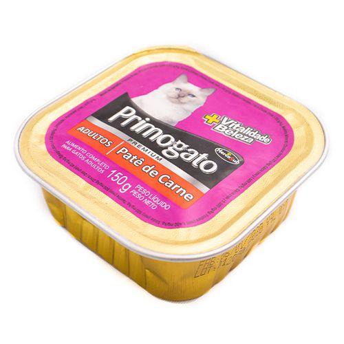 Patê Primogato Premium para Gatos Adultos sabor Carne 150g - Ração Seca ...