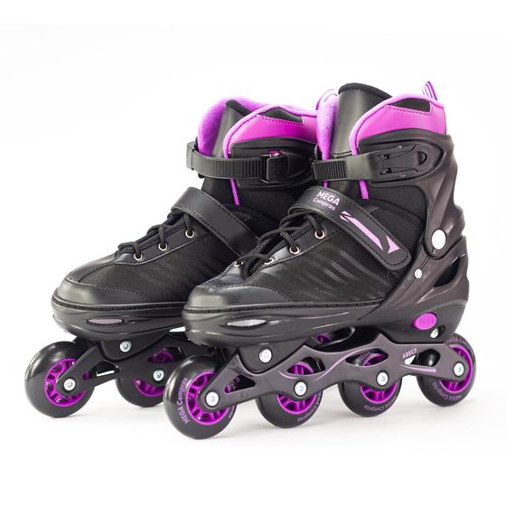 Patins 4 Rodas Ajustavel Inline Roller Semi Profissional - Mega Compras ...