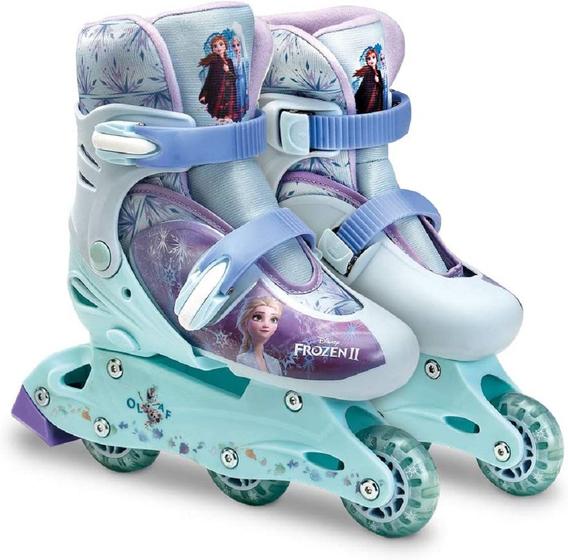Patins Disney Frozen 3 Rodas Ajustável 29 ao 32 F0091-5 - Fun - Patins ...