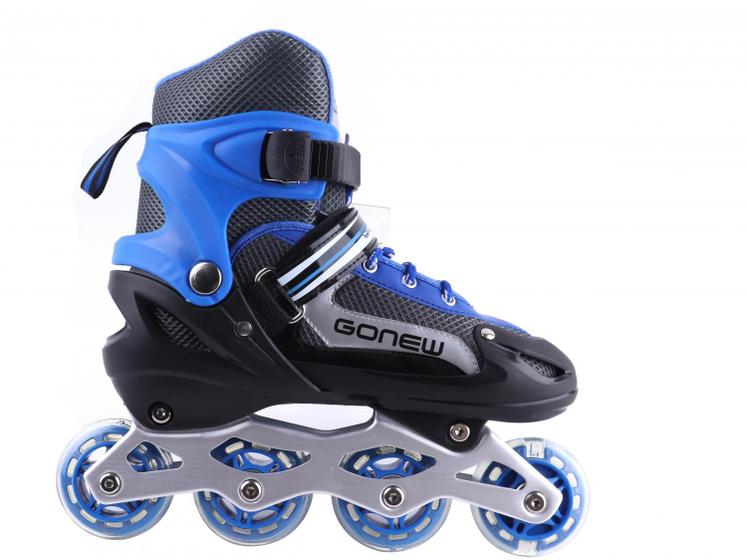 Patins in Line Infantil Gonew Wheel Abec - Azul - Patins in Line ...