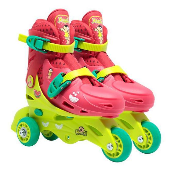 Patins Infantil 3 Rodas Tri/inline Roller Turma Mônica Magali Bel (29 ...