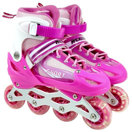 Patins Infantil InLine 4 Rodas Rollerblade Ajustável com Led - YDTECH ...