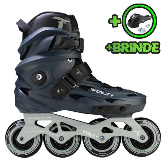 Patins inline freestyle traxart volt grafite + freio - Patins 4 Rodas ...