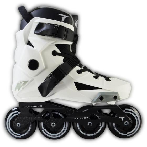 Patins Inline Freestyle Urban Traxart Revolt Branco ABEC 9 - Patins 4 ...