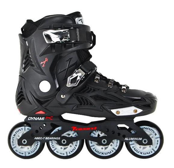 Patins Inline Iniciante Roller Freestyle Urban Traxart Dynamix Preto ...