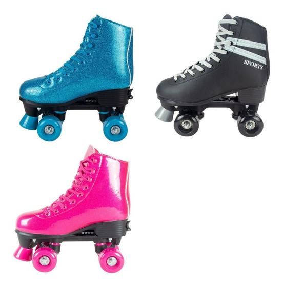 Patins Roller Infantil Ou Adulto 4 Rodas - Ajustável Cor SORTIDO ...