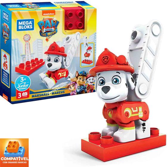 Patrulha Canina Boneco Articulado Marshall Mega Bloks Junior - Mattel ...