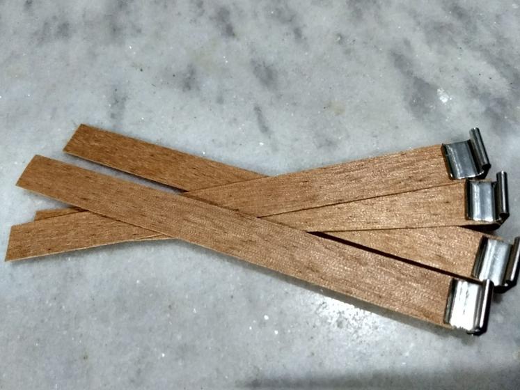 Pavio de madeira com Sustentador de Metálico 30 unidades - EMPORIO NC ...