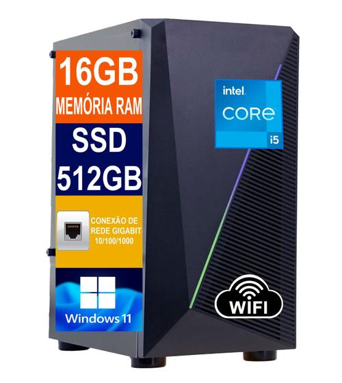 PC Computador CPU I5 10400 / SSD 512GB M2 NVME / 16GB Memória Ram DDR4 ...