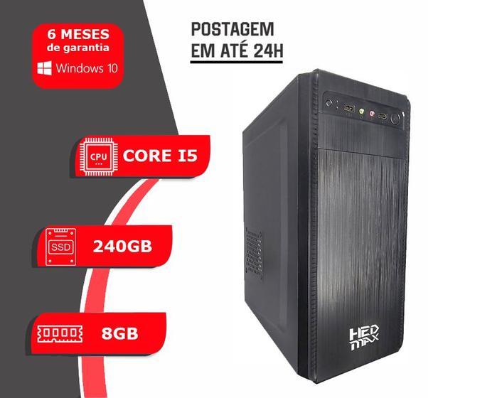 Pc Computador Cpu Intel Core I5 + Ssd 240gb, 8gb Memória Ram - OUZZE - CPU - Magazine Luiza