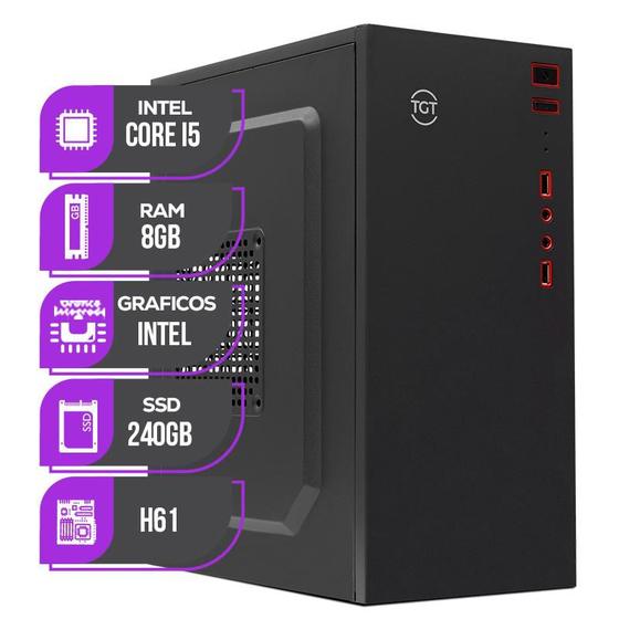 PC Computador Intel I5, SSD 240GB, 8GB Memória Ram - Mancer - CPU - Magazine Luiza