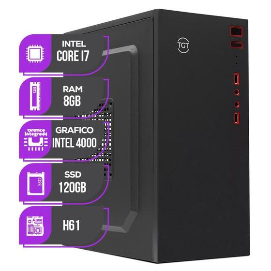 PC CPU Mancer, Intel Core i7, 8GB DE RAM, SSD 120GB - CPU - Magazine Luiza