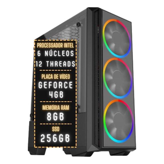 PC Gamer 3green Pulse Intel 6 núcleos 12 threads 8GB DDR4 Placa de ...