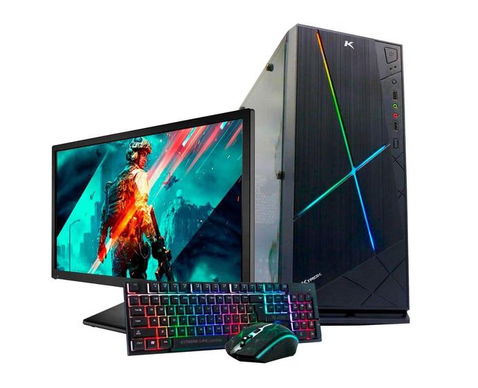PC GAMER CORE I5 6th RX580 240GB 16GB RAM FONTE 600W 80 PLUS GABINETE ...