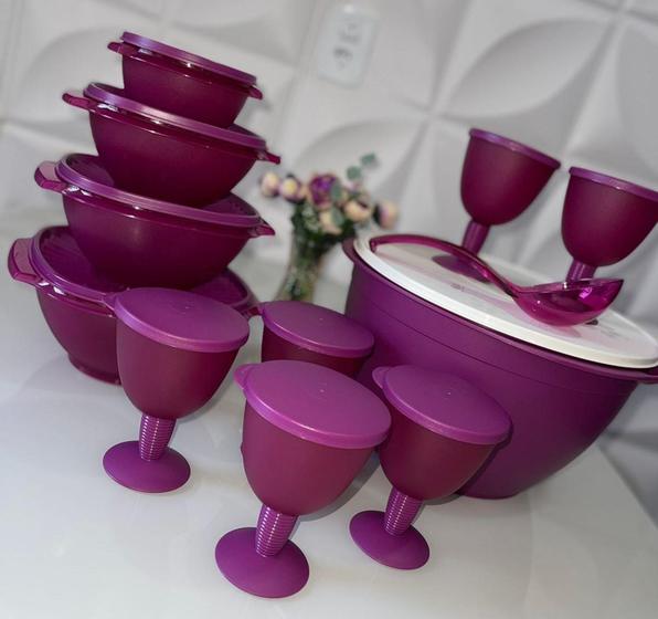 PDA - Bea tuperware 12 peças roxa - Tupperware - Pote - Magazine Luiza