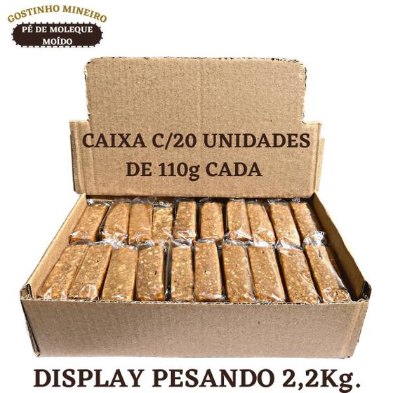 Pé de Moleque Moído Tradicional Doce Delicioso Caixa C/20 Unidades ...