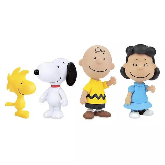 Peanuts Bonecos De Vinil Snoopy Charlie Brown Woodstock Lucy 3075 Lider ...
