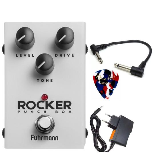 Pedal Fuhrmann Rocker Punch Box PB20 de Distorção com Fonte ...