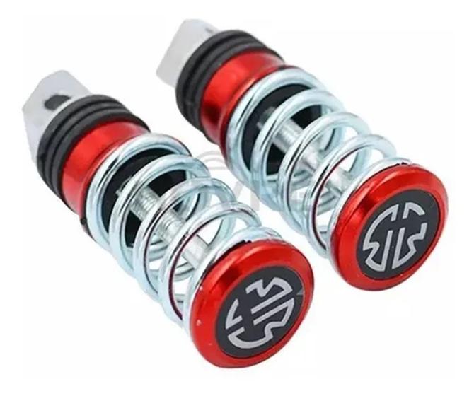 Pedaleira Esportiva Para Moto Mola KGA Universal CG Titan Biz Pop Titan ...
