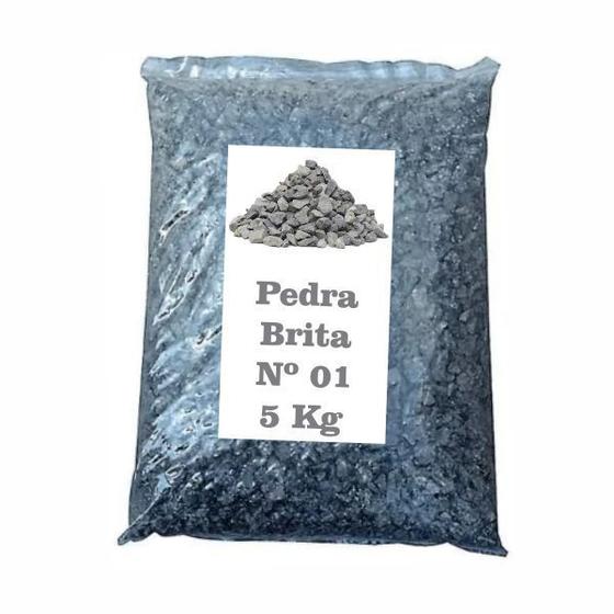 Pedra Brita para Jardim n 01 Cinza Pacote 5 Kg - S.O.S Lar - Pedra para ...