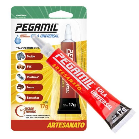 PEGAMIL ADESIVO UNIVERSAL ARTESANATO 17g - Armarinhos - Magazine Luiza