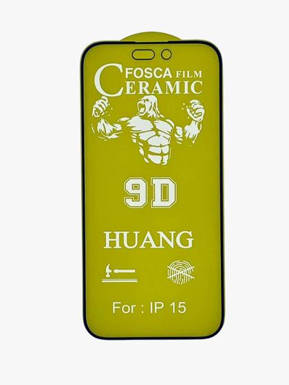 Pelicula de Ceramica Fosca 9d Compativel iPhone 15 / 15 Plus / 15 Pro ...