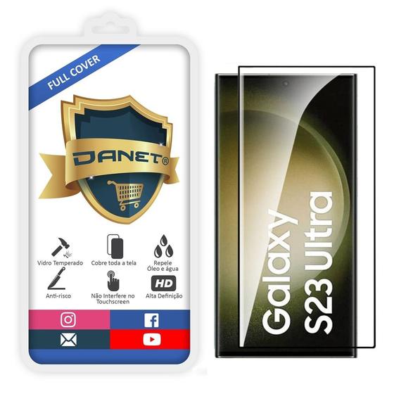 Película Vidro Temperado 3d Para Galaxy S23 Ultra Full Cover - Danet - Película para Celular ...