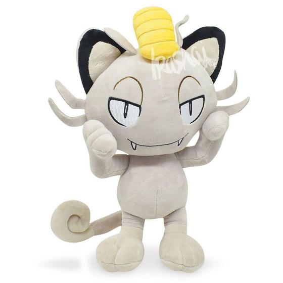 Pelúcia Pokémon Alola Meowth Grande 32cm Altura - Importada - Oly ...