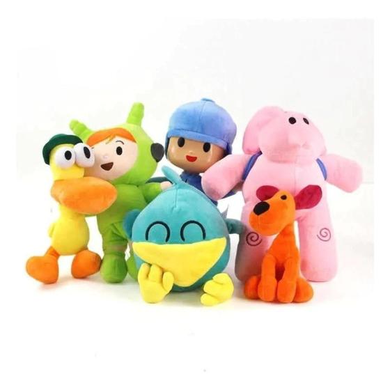 Pelúcias Turma do Pocoyo - Elly Nina Lola Pato - Bandai - Pelúcia ...