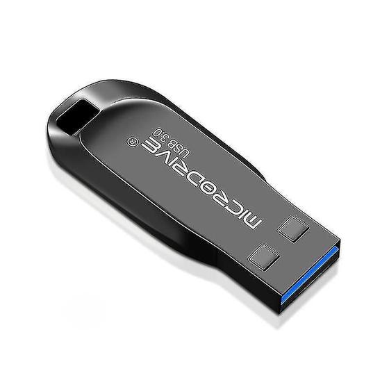 Pen Drive 64GB USB 3.0 de Alta Velocidade - Micro Drive de Metal Preto ...