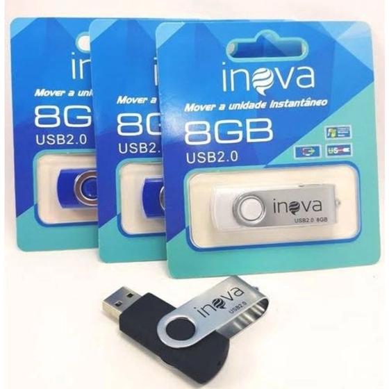 Pen Drive 8GB Inova Original Ultra Rápido USB 2.0 100MB/S UP-8567 - Pen ...