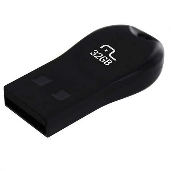 Pen Drive Multilaser Mini 32GB USB Leitura 10MBs e Gravação 3MBds Preto ...