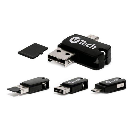 Pen Drive Usb C/ Otg + Micro Sd 32gb 3 Em 1 Utech - Pen Drive ...