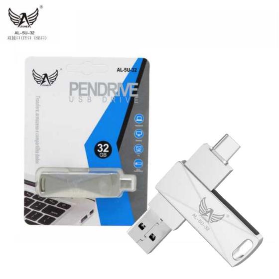 Pendrive 32Gb 2 em 1 Usb 2.0 + Tipo C Altomex - AL-5U-32 - Pen Drive - Magazine Luiza