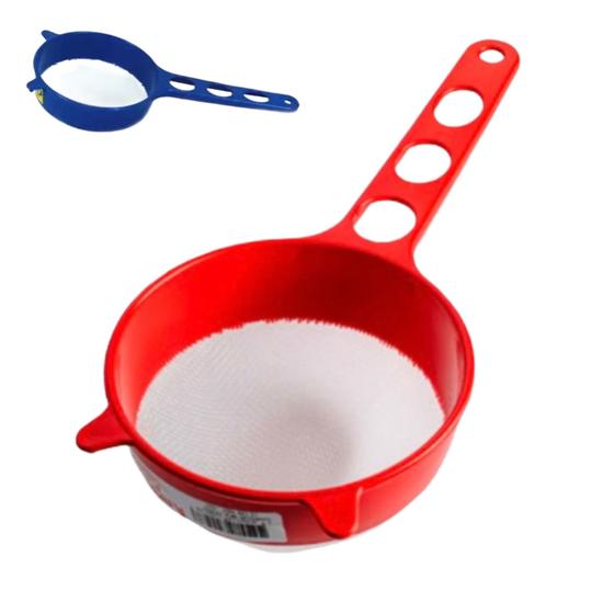 Peneira coador com cabo de plástico vermelho ou azul - Clink - Peneira ...
