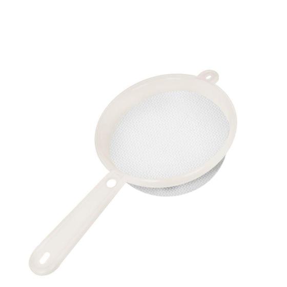 Peneira Coador Grande Com Cabo 20Cm - Branco - Maxima Plast - Peneira ...