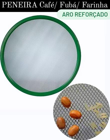 Peneira Tapioca, Fubá, Farinha, Areia - tela metálica- 25 CM -chapa ...