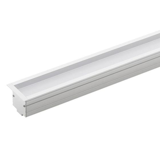 Perfil LED Embutir Branco 1 Metro 23w Branco Neutro Archi Recuado 24v ...