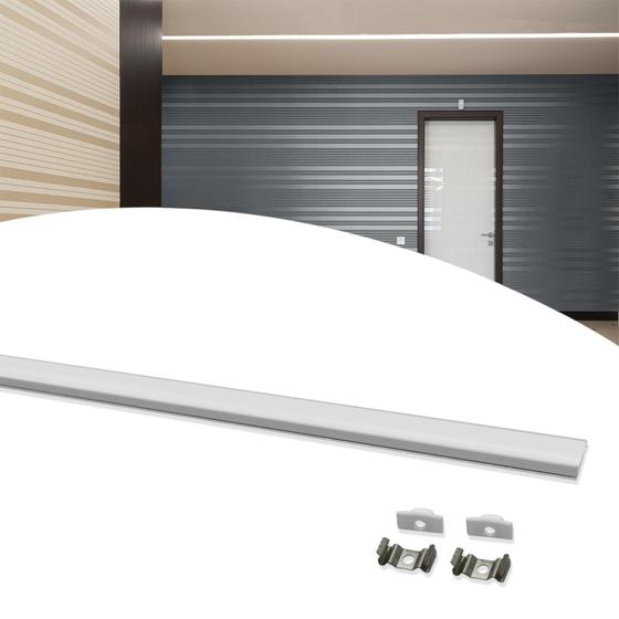 Perfil Sobrepor Alumínio 1 Metro P/ Fita Led Psc01 - RY - Perfil para ...