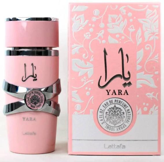 Perfume Árabe Lattafa Yara Rosa Feminino 100ml Original - Perfume ...