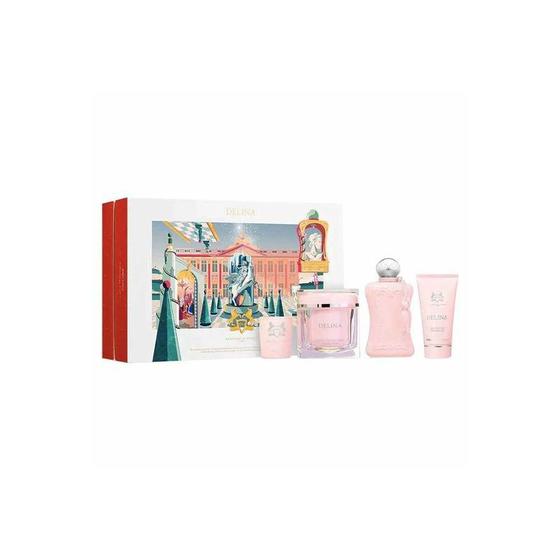 Perfume Kit Perfumes De Marly Delina Edp 75Ml Creme 200Ml Gel Banho ...
